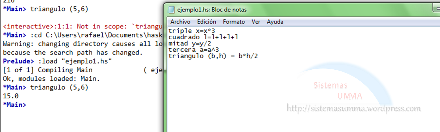 Operadores matematicos en Haskell – Sistemasumma.com