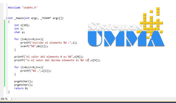 Arreglos unidimensionales en C++ – Sistemasumma.com