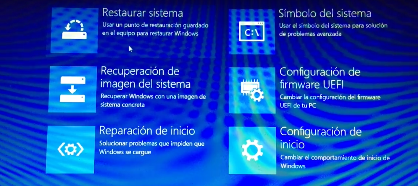 Entrar al modo de recuperación o avanzado de Windows 8 y Windows10 ...