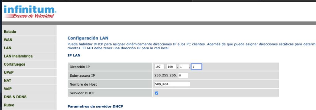 Como cambiar la dirección IP del modem – Sistemasumma.com
