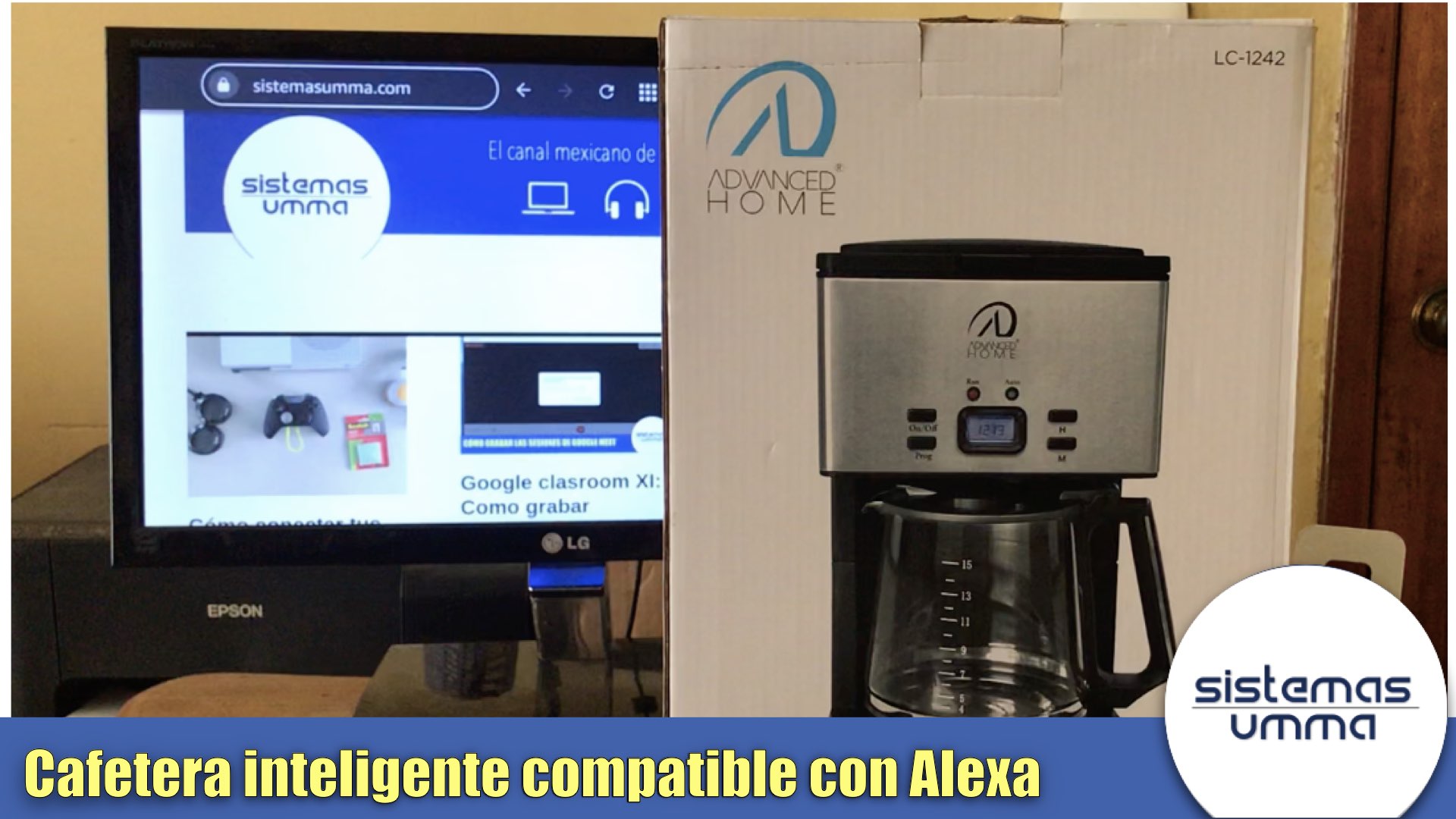 Cafetera inteligente Wi-Fi compatible con Alexa – Sistemasumma.com